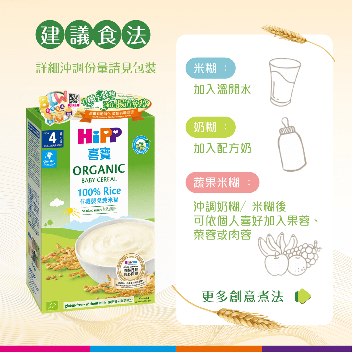 HiPP Organic Cereal Pap – 100% Rice (Baby Rice) (200g) – HiPP Official ...